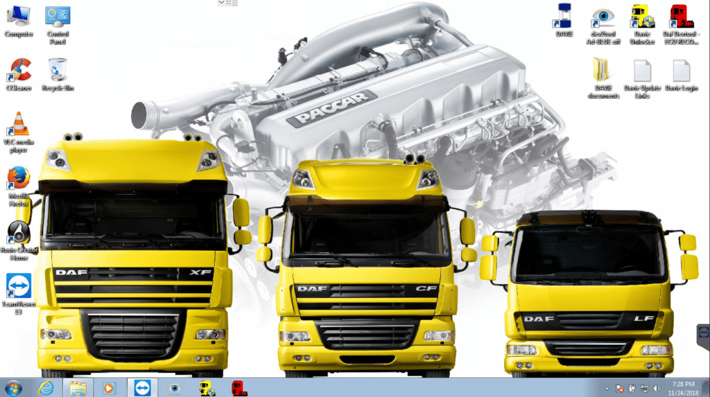 Daf Paccar Peterbilt Diagnostic Laptop Include Vci Interface